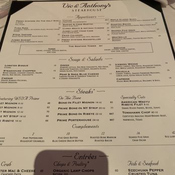 VIC & ANTHONY’S STEAKHOUSE - Updated July 2024 - 397 Photos & 329 ...