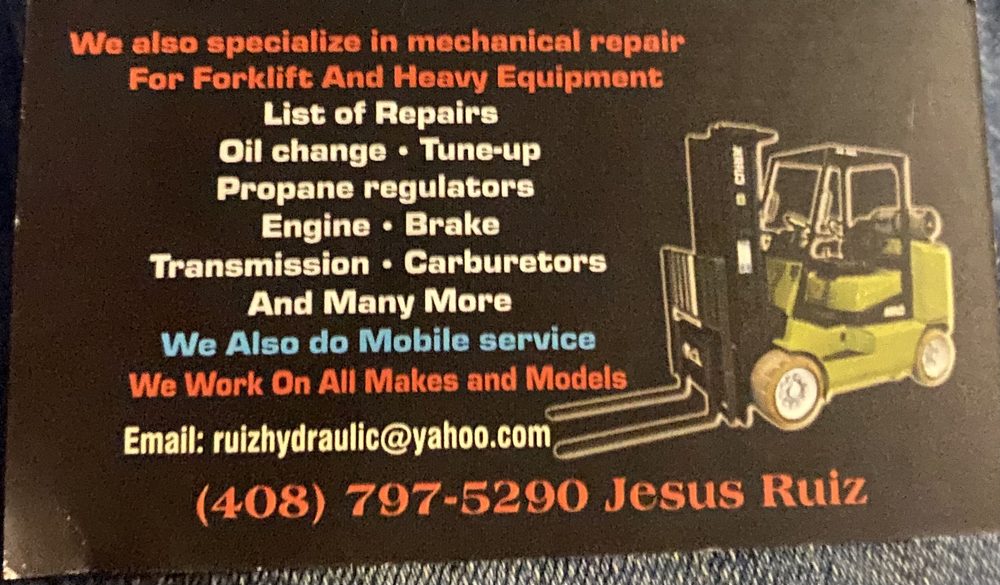 RUIZ FORKLIFT REPAIR - Updated January 2025 - Request a Quote - Jurupa ...