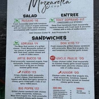 THE MOZZARELLA GOD - Updated September 2025 - 43 Photos & 20 Reviews ...