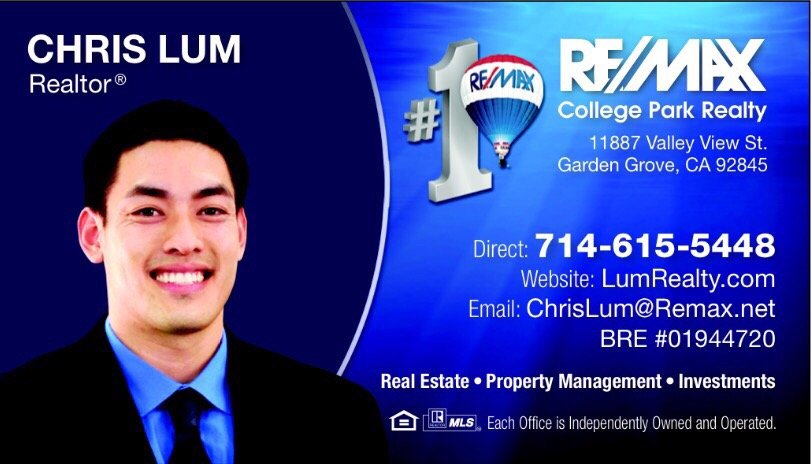 CHRISTOPHER LUM - RE/MAX - Updated January 2025 - Contact Agent - 11887 ...