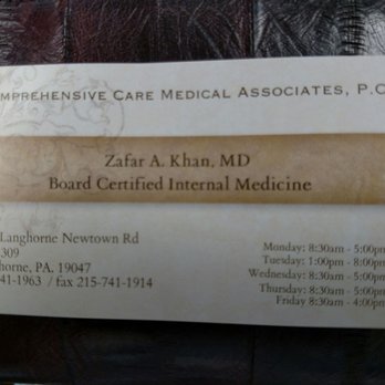 KHAN ZAFAR A, MD - Updated December 2025 - 100 N Buckstown Dr ...