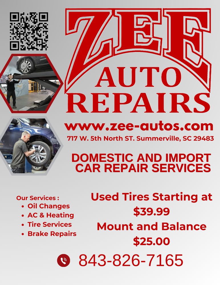 ZEE AUTO REPAIRS - Updated November 2025 - 717 W 5th N St, Summerville ...