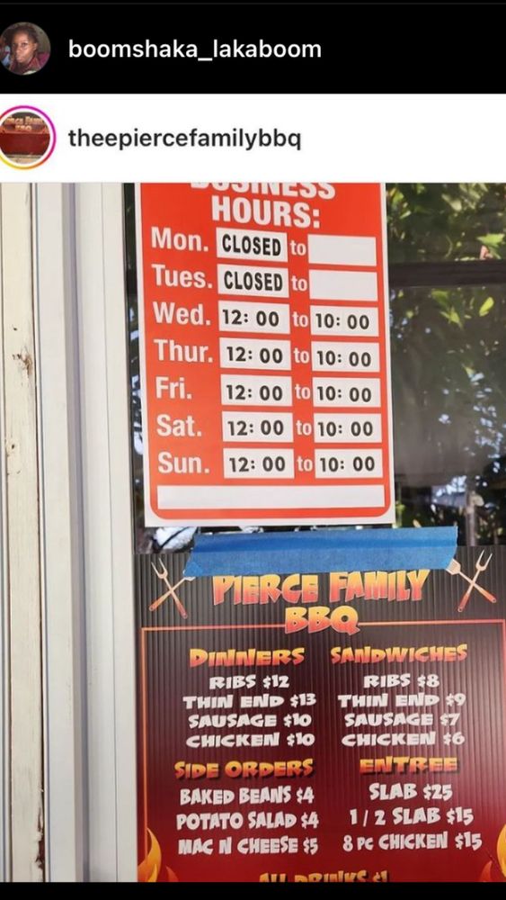 THE PIERCE FAMILY BBQ - Updated July 2024 - 3113 N 15th St, Tampa Bay ...