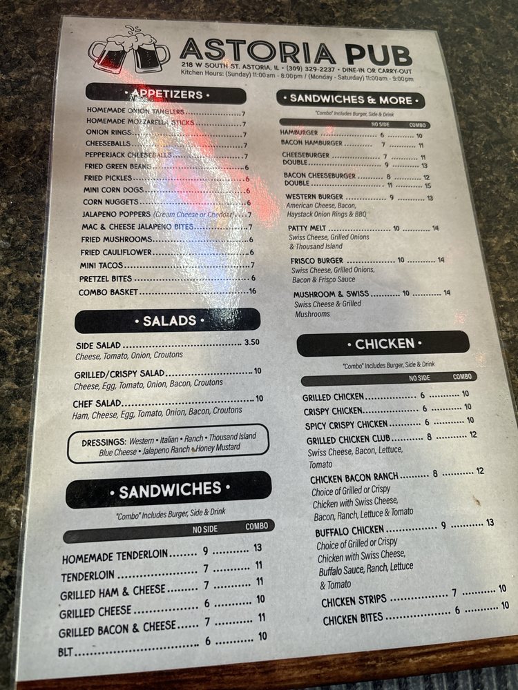 ASTORIA PUB - Updated January 2025 - 218 W S St, Astoria, Illinois ...