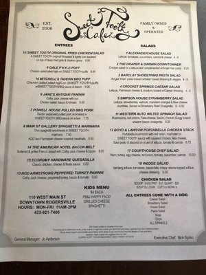 SWEET TOOTH CAFE - 114 E Main St, Rogersville, Tennessee - Cafes ...