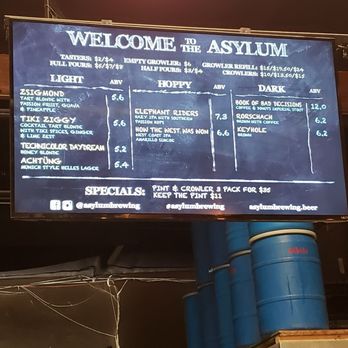 ASYLUM BREWING - Updated July 2024 - 55 Photos & 15 Reviews - 180 W Elm ...