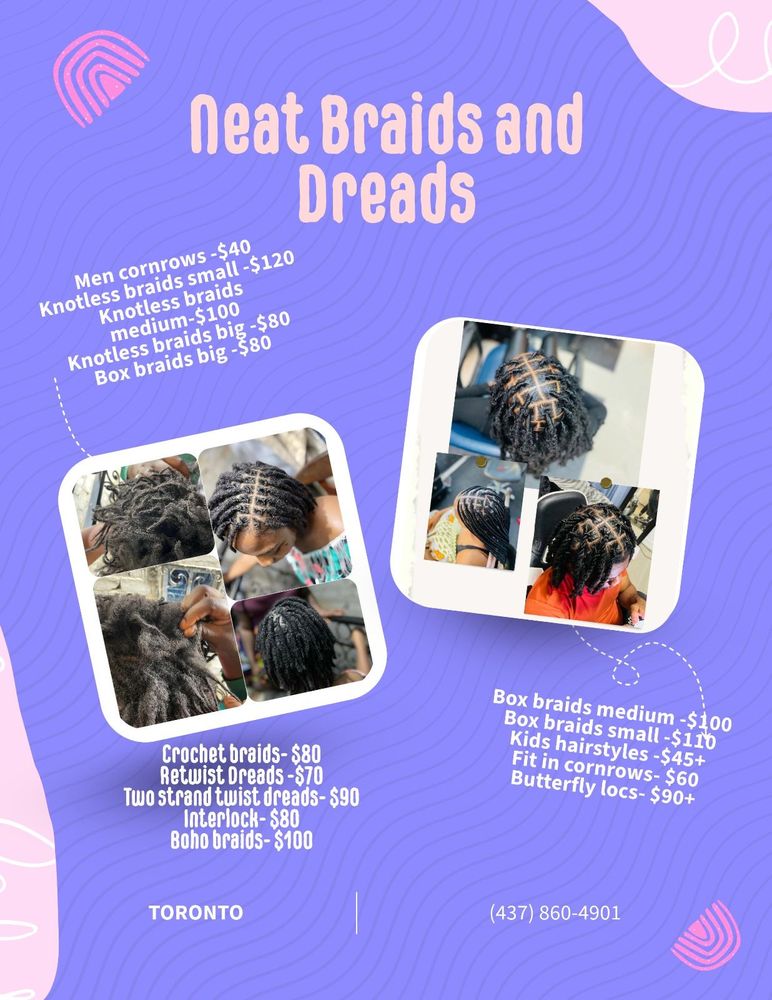NEAT BRAIDS AND DREADS - Updated July 2025 - Request an Appointment ...