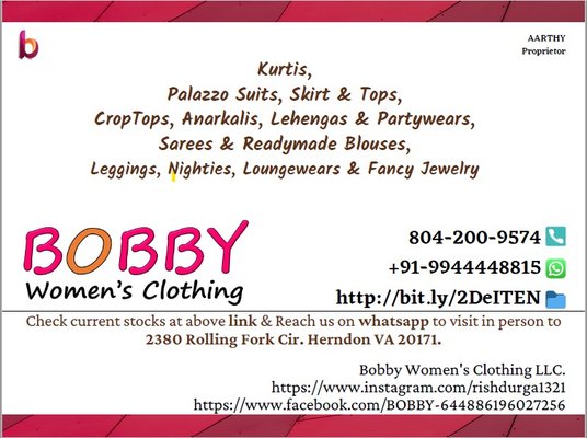 BOBBY WOMEN’S CLOTHING - Updated October 2025 - 2380 Rolling Fork Cir ...