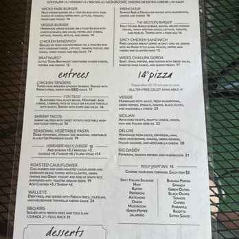 WICKS PARK BAR & GRILL - Updated June 2025 - 164 Photos & 189 Reviews ...