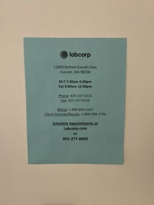 LABCORP - Updated October 2025 - 20 Reviews - 12800 Bothell Everett Hwy ...