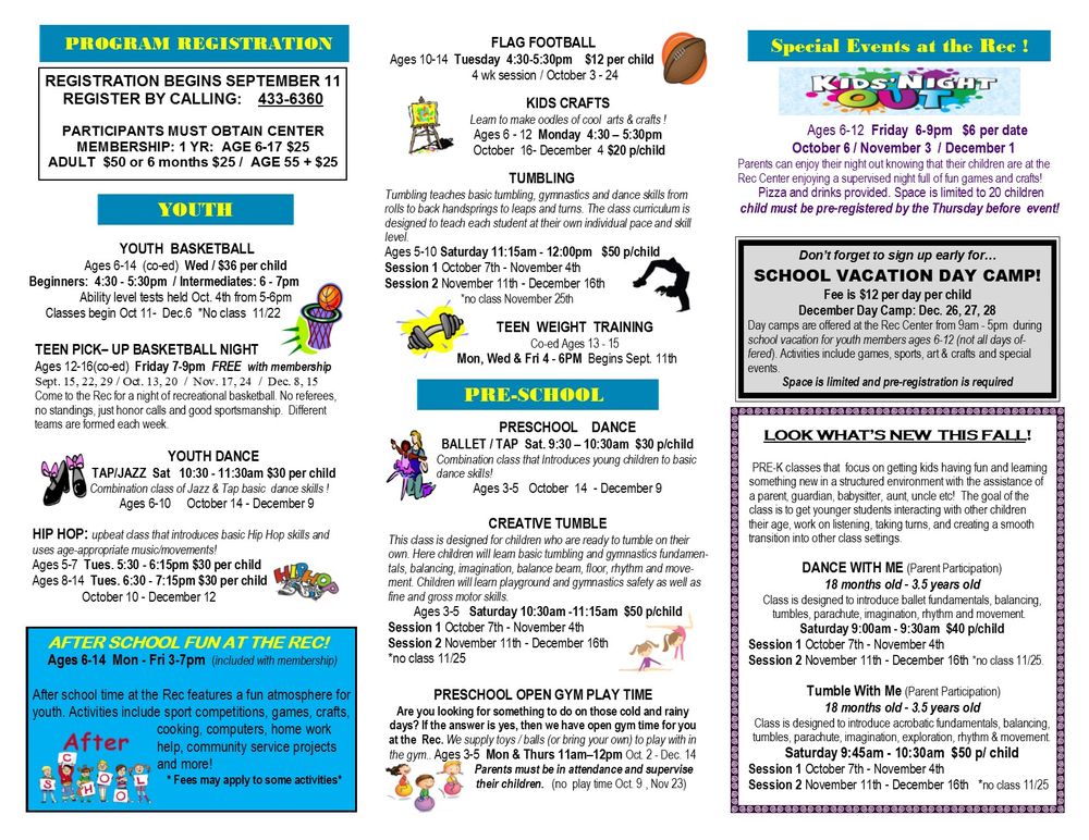 EAST PROVIDENCE RECREATION CENTER - Updated December 2025 - 100 ...