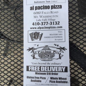 AL PACINO PIZZA CLOSED Updated January 2025 13 Photos 64 Reviews 6080 Falls Rd Baltimore Maryland Pizza Restaurant Reviews Phone Number Menu Yelp