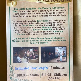 CHOCOLATE KINGDOM-FACTORY ADVENTURE TOUR - Updated June 2024 - 576 ...