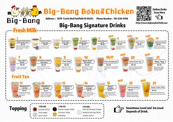 BIG BANG BOBA & CHICKEN - Updated April 2025 - 598 Photos & 272 Reviews ...