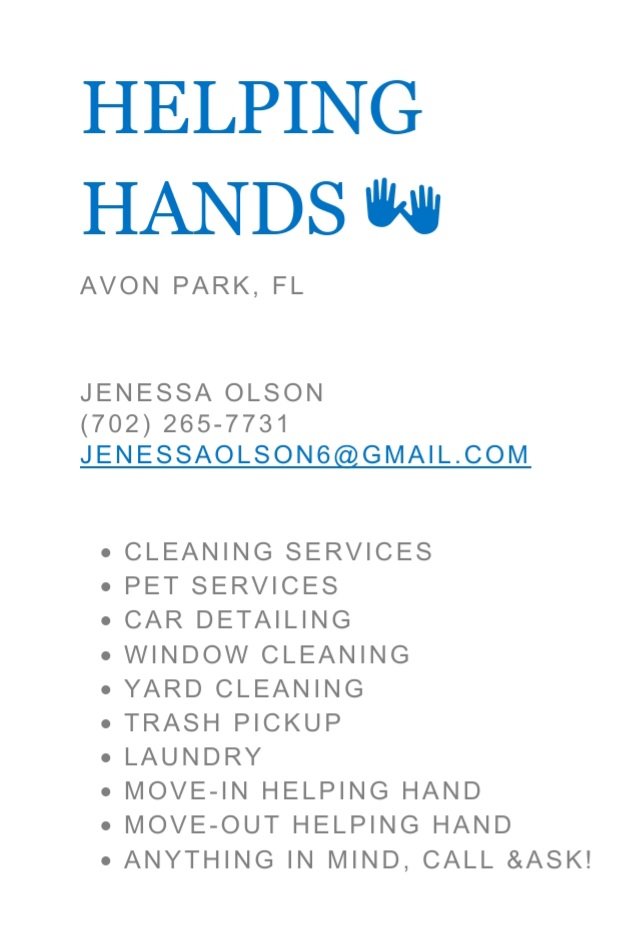 HELPING HANDS CLEANING COMPANY - Request Information - Avon Park ...