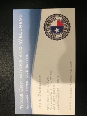 TEXAS CRYOWORKS TOTAL WELLNESS - Updated December 2025 - 502 Columbia ...