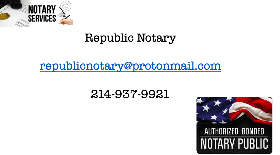 REPUBLIC NOTARY - Request a Quote - Southlake, Texas - Notaries - Phone ...