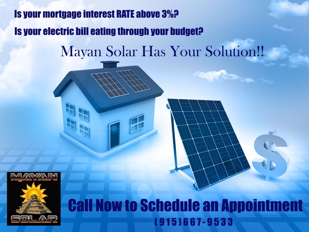 MAYAN SOLAR - Updated July 2025 - 9440 Viscount, El Paso, Texas - Solar ...