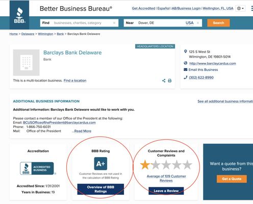 BARCLAYS BANK DELAWARE - Updated September 2025 - 136 Reviews - 125 S ...