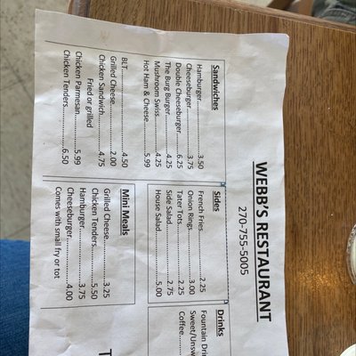 WEBBS FAMILY RESTURANT - Updated December 2025 - 546 S Main St ...