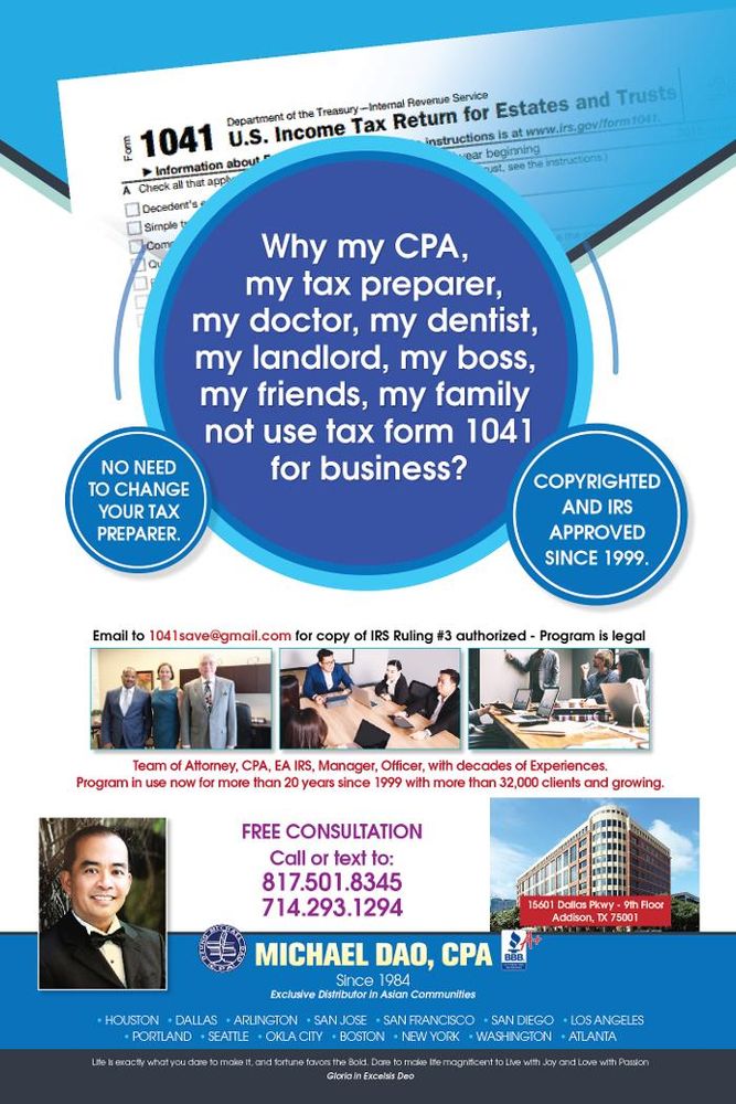 MICHAEL DAO, CPA - Updated October 2025 - 15601 Dallas Pkwy, Addison ...