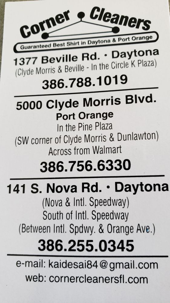 CORNER CLEANERS - Updated October 2025 - 1377 Beville Rd, Daytona Beach ...