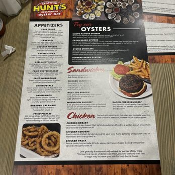 HUNT’S SEAFOOD RESTAURANT & OYSTER BAR - Updated December 2025 - 132 ...
