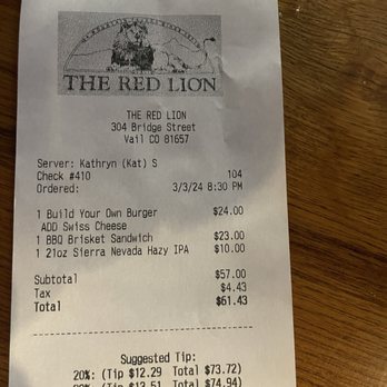 RED LION - Updated January 2025 - 247 Photos & 394 Reviews - 304 Bridge ...