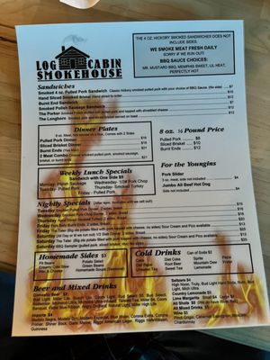 LOG CABIN SMOKEHOUSE - Updated January 2026 - 11 Reviews - 949 N County ...