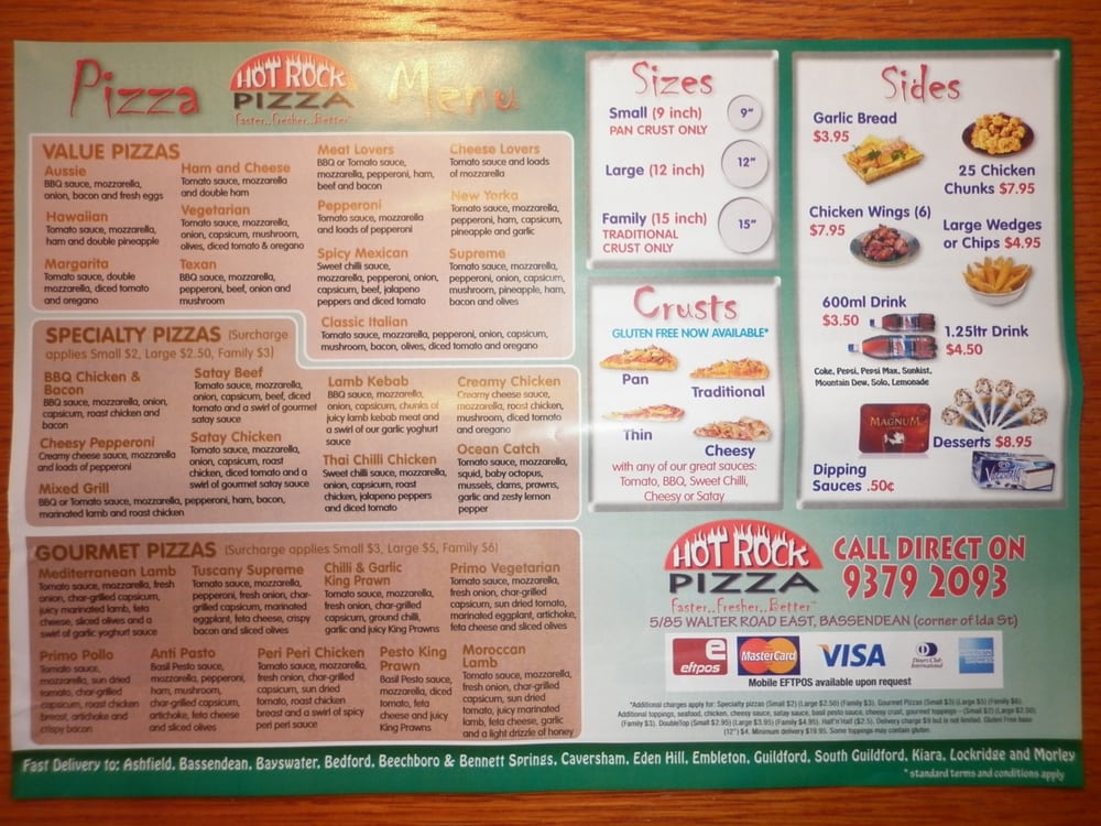 HOT ROCK PIZZA - Updated February 2025 - 85 Walter Rd, Bassendean ...
