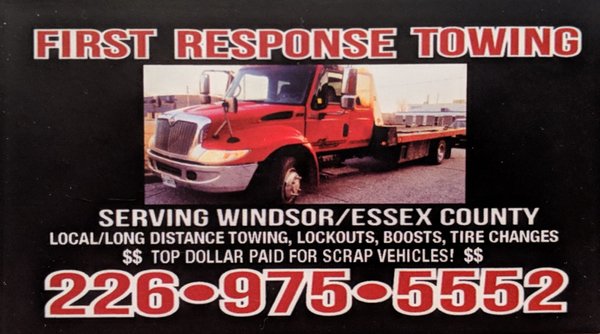 FIRST RESPONSE TOWING - Updated December 2025 - 51 Photos - Windsor ...