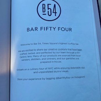 BAR 54 - Updated August 2024 - 451 Photos & 253 Reviews - 135 W 45th St ...