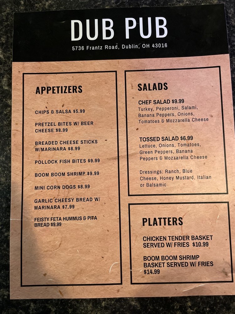 THE DUB PUB - Updated December 2025 - 54 Reviews - 5736 Frantz Rd ...