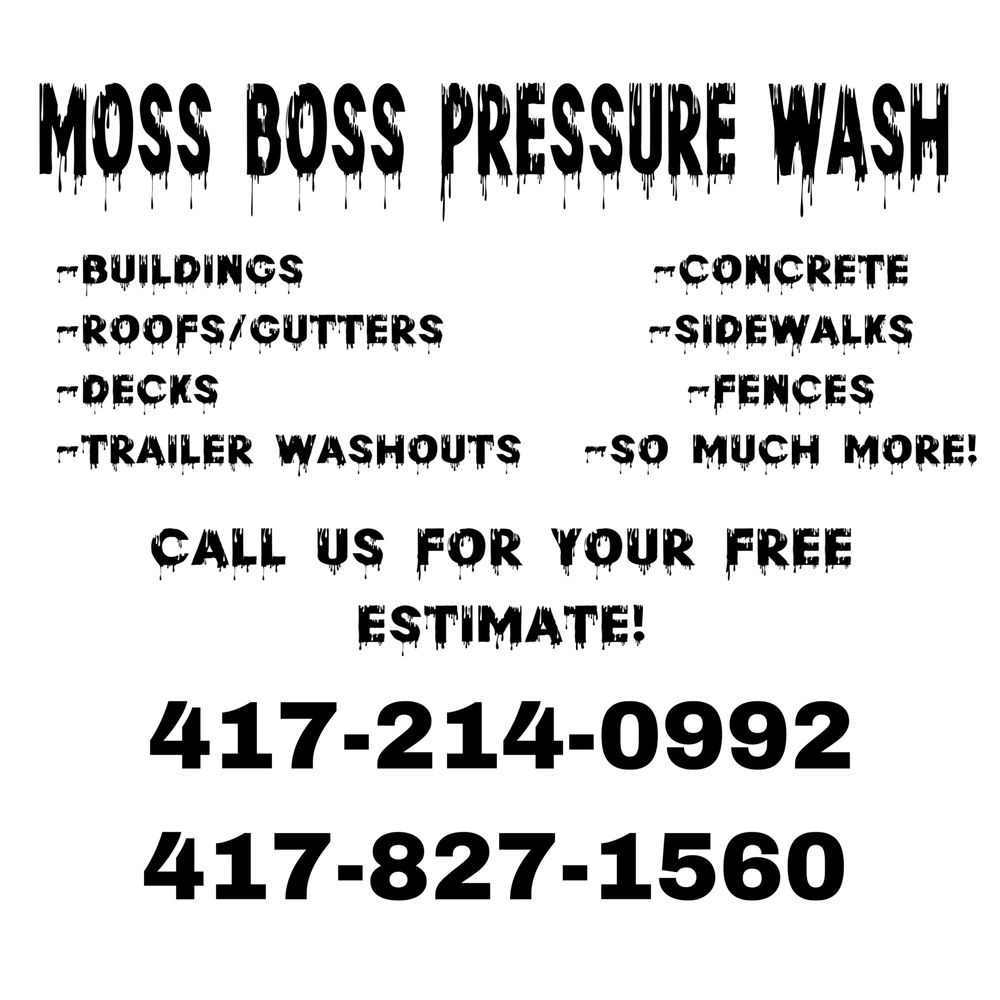 MOSS BOSS PRESSURE WASH - Request a Quote - Lamar, Missouri - Pressure ...