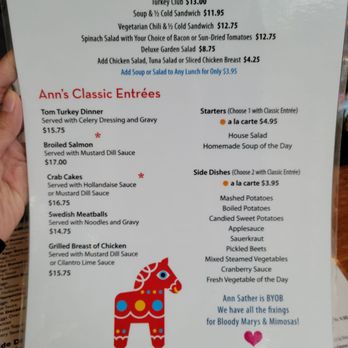 ANN SATHER RESTAURANT - Updated June 2024 - 1011 Photos & 1130 Reviews ...