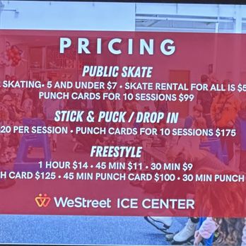 WESTREET ICE CENTER - Updated December 2025 - 41 Photos & 10 Reviews ...