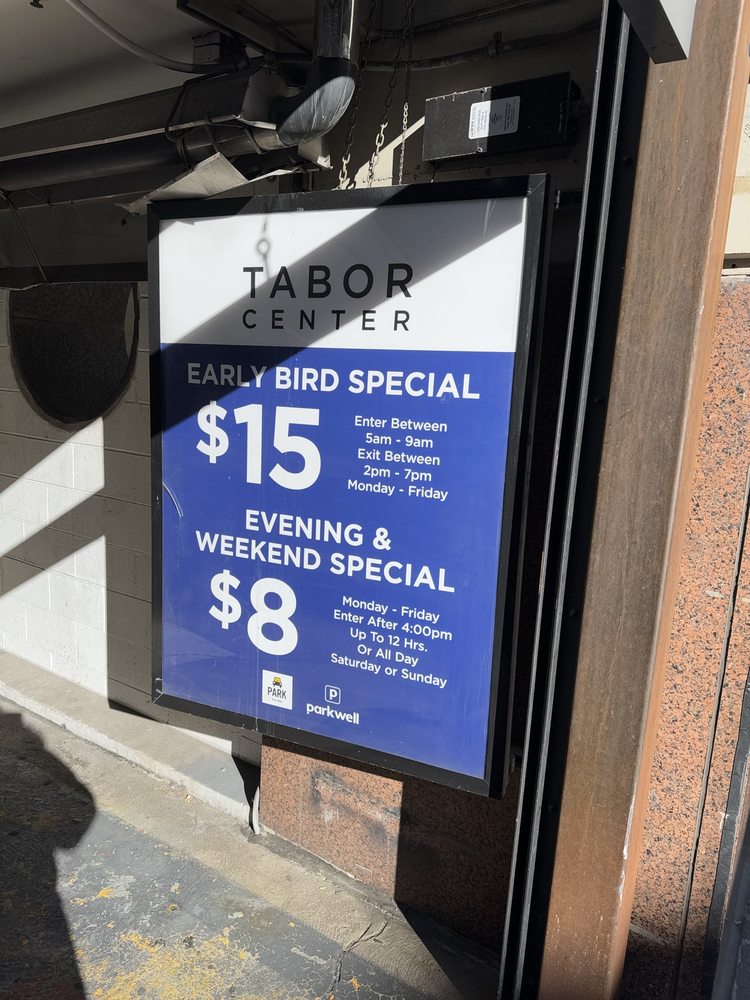 TABOR CENTER PARKING GARAGE - Updated December 2025 - 25 Reviews - 1200 ...