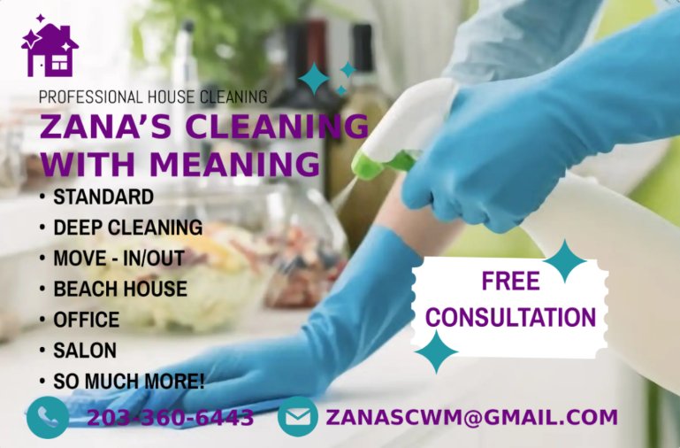 ZANA’S CLEANING WITH MEANING - Updated January 2026 - Request a Quote ...