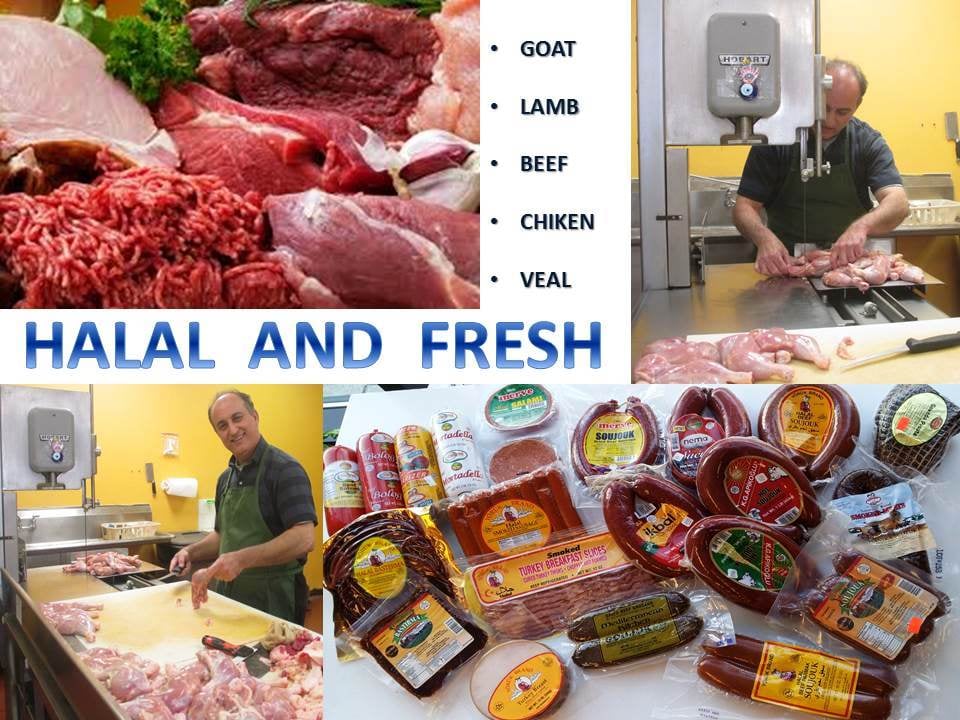 Halal and fresh meats, butcher service and meat products at the Nazar ...