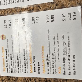 MEAN BURGER - Updated August 2024 - 91 Photos & 112 Reviews - 9441 Fm ...