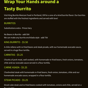 KING BURRITO MEXICAN FOOD - Updated December 2025 - 268 Photos & 663 ...