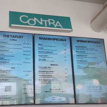 CONTRA COFFEE & TEA - Updated August 2025 - 1423 Photos & 875 Reviews ...