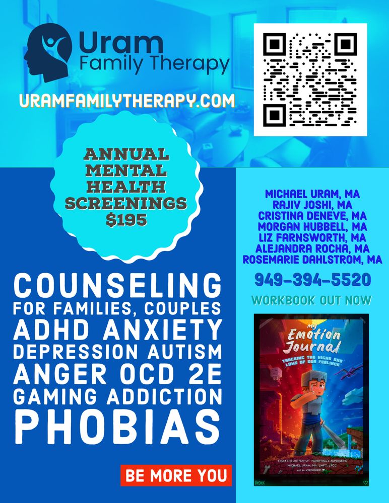 MICHAEL URAM, MA, LMFT, LPCC - Updated December 2025 - 1000 Quail St ...