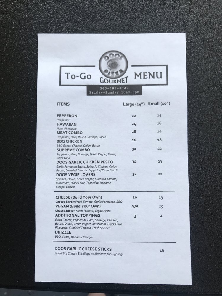 DOOS PIZZA - Updated July 2024 - 30 Photos - 1621 Harrison Ave NW ...