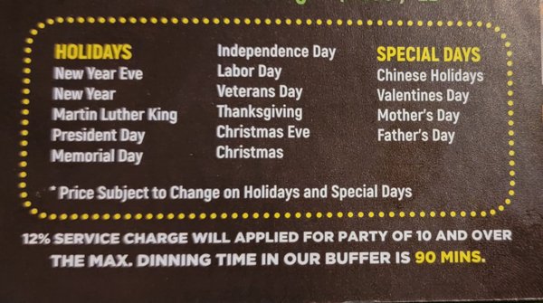 FOUR SEASON BUFFET - TEMP. CLOSED - 2599 S San Jacinto Ave, San Jacinto ...