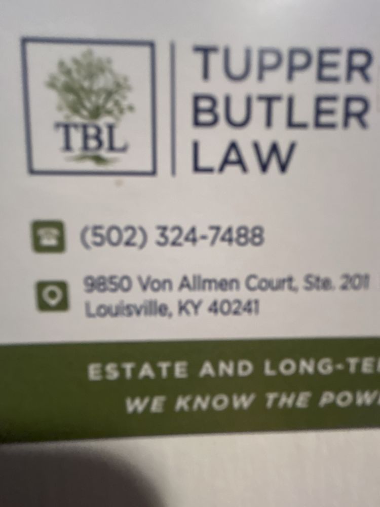 TUPPER BUTLER LAW - Updated August 2025 - 9850 Von Allmen Ct ...