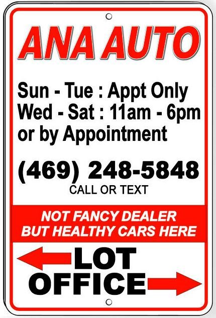 ANA AUTO - Updated January 2026 - 10911 Dennis Rd, Dallas, Texas - Used ...