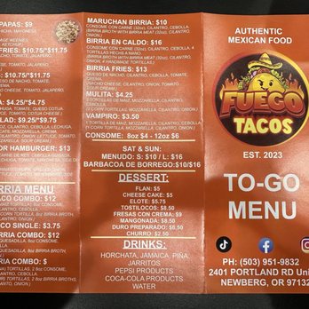 FUEGO TACOS - 13 Reviews - 2401 Portland Rd, Newberg, Oregon - Tacos ...