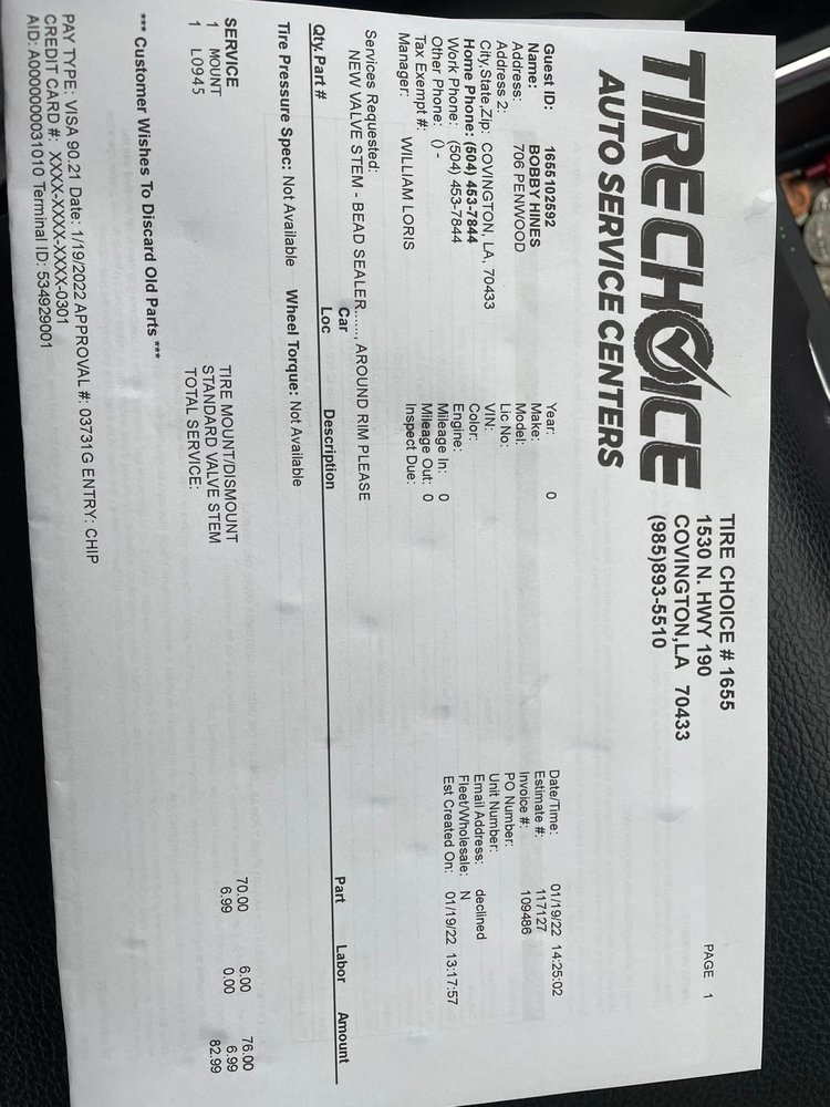 TIRE CHOICE AUTO SERVICE CENTERS - Updated October 2025 - 24 Photos ...