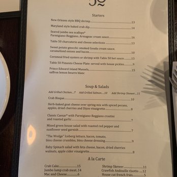 TABLE 50 - Updated September 2024 - 155 Photos & 186 Reviews - 309 ...